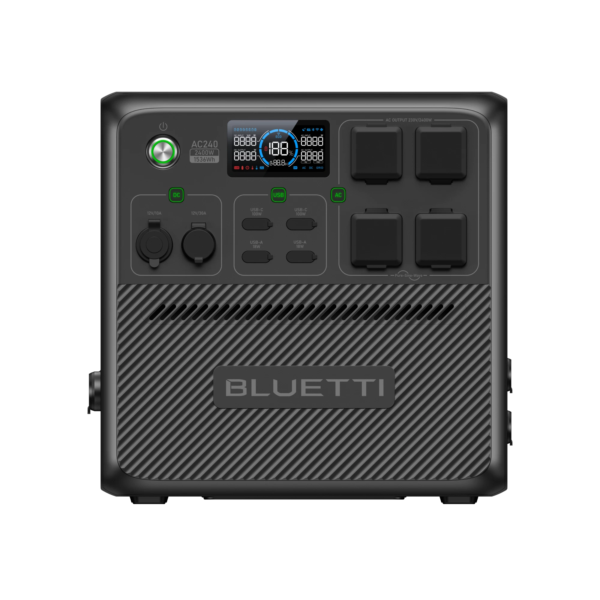 BLUETTI AC240 Tragbare Powerstation | 2400 W 1536 Wh - BLUETTI DE